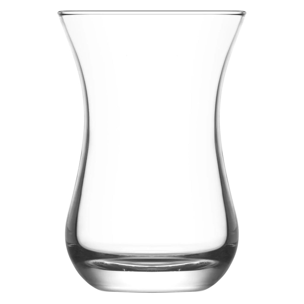 Lav Clear Glass Ajda Tea Cup Set Of 6 165cc Uk
